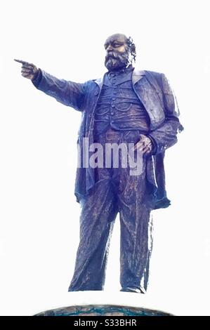 William C Van Horne statue at the Banff Springs Hotel, Banff National ...