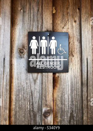 All Gender Restroom, wheelchair accessible Stock Photo - Alamy