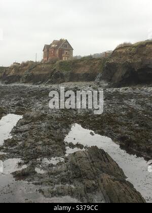Seafield House (The Haunted House) Westward Ho!, North Devon, UK Stock ...