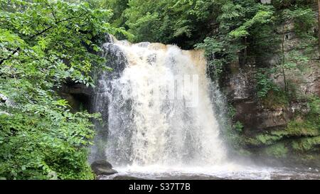 Lynn Falls waterfall, Dalry, Scotland Stock Photo - Alamy
