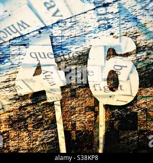 Birthday candles number forty six isolated on white background Stock ...