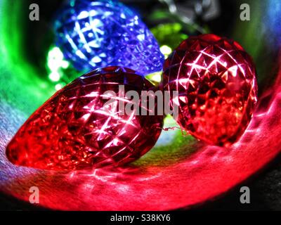 Macro photography - Christmas Lights Stock Photo - Alamy