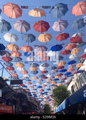 Umbrella Street , Antalya, Turkey Stock Photo - Alamy