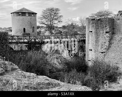 Old chateau ruins Parthenay France Stock Photo - Alamy