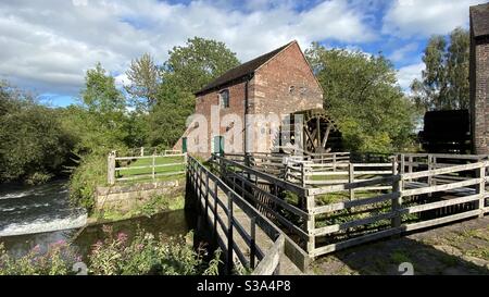 The water wheel of Cheddleton Flint Mill Cheddleton Staffordshire ...