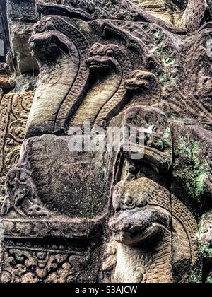 Angkor Wat naga Stock Photo - Alamy