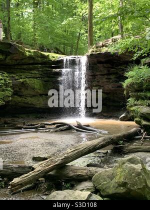 Waterfall at Dundee Falls, Ohio Stock Photo - Alamy