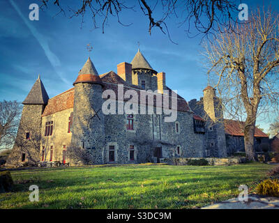 Chateau de Bonnu, France Stock Photo - Alamy