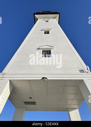 Ship Island Lighthouse (replica), Gulfport, Mississippi, USA Stock ...