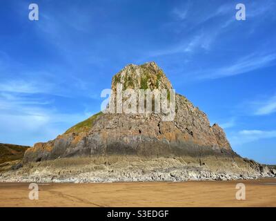Three Cliffs Bay Oxwich Gower South Wales UK Stock Photo - Alamy