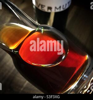 glass of Vermut Stock Photo - Alamy