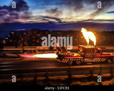 The Hot Streak II, twin jet engine 1957 Chevy Pickup, parked at America ...