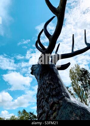 Looking Up At The Head Of A Bronze Statue Of A First World War ...
