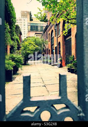 Sniffen Court is a private gated mews in the Murray Hill Historic ...