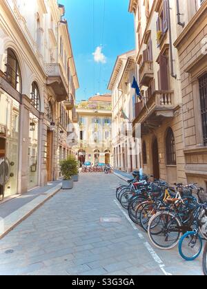 Streets of Milan Stock Photo - Alamy