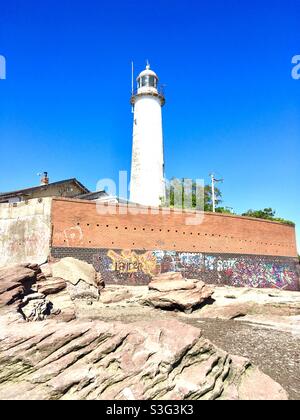 Hale lighthouse. Hale. Merseyside Stock Photo - Alamy