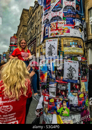 Flyers & posters, Edinburgh fringe festival Stock Photo - Alamy