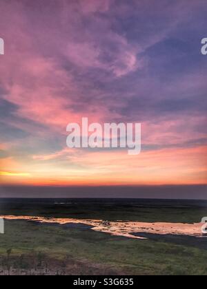 Sunset from the Nadab Lookout, Kakadu National Park, Northern Territory, Australia Stock Photo ...