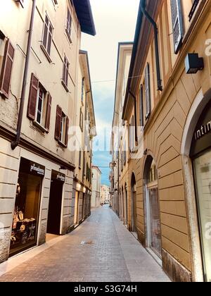 Empty streets of Como Stock Photo - Alamy