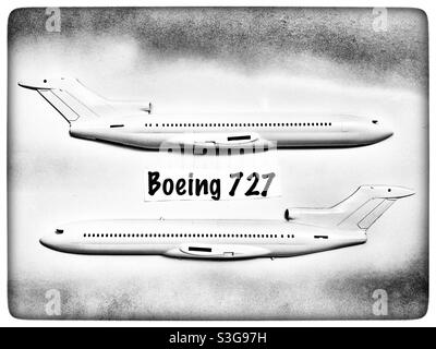 Airfix 1/144 scale Boeing 727 plastic model aircraft Stock Photo - Alamy