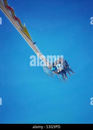 Carnival ride at the Redcliffe Show, Queensland, Australia Stock Photo ...