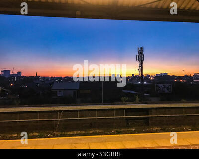 Cornbrook, Manchester tram stop Stock Photo - Alamy