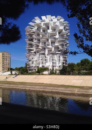 Montpellier, France - L’Arbre Blanc (The White Tree) apartment building ...