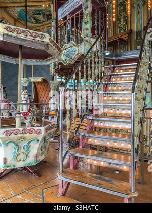 Merry go round in Blackpool England Stock Photo - Alamy