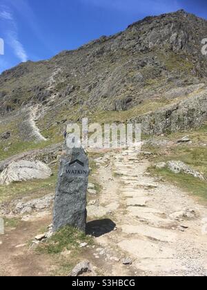 Watkin Path, Snowdon Stock Photo - Alamy