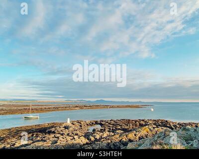 Rock pools at Rhosneigr, Anglesey, North Wales, UK. Taken on 12th ...