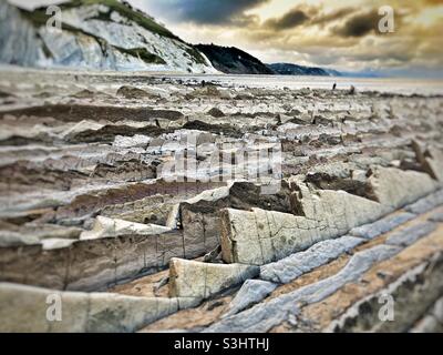 Rocks in Sakoneta beach Stock Photo - Alamy