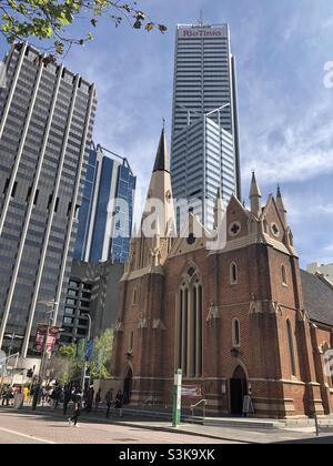 Perth tall city centre tall buildings Stock Photo - Alamy
