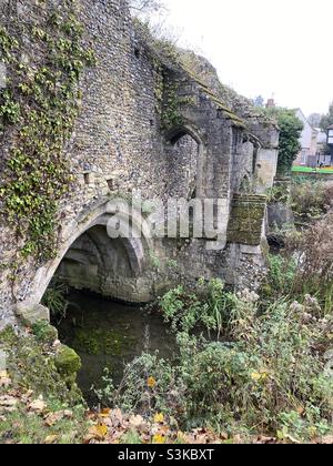 "Abbot's Bridge", "Bury St Edmunds", Suffolk, England, UK Stock Photo ...