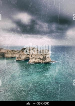 rawshe rock lebanon Stock Photo - Alamy