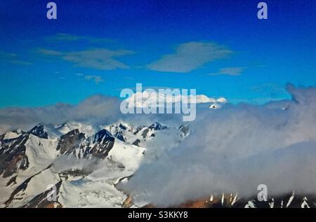 Yukon, Canada, Kluane Icefields, 21980 square kilometres, mountains and ...