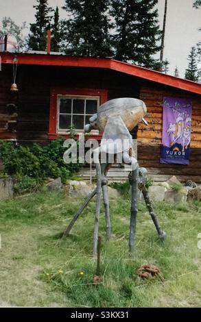 Yukon, Canada, World’s largest mosquito carving Stock Photo - Alamy