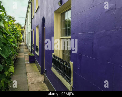 Purple Brighton house Stock Photo - Alamy