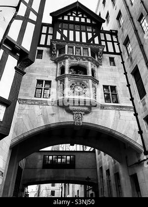 Tudor-style architecture of Liberty London, a historic department store ...