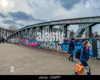 Bridge over railway, Primrose Hill Stock Photo - Alamy