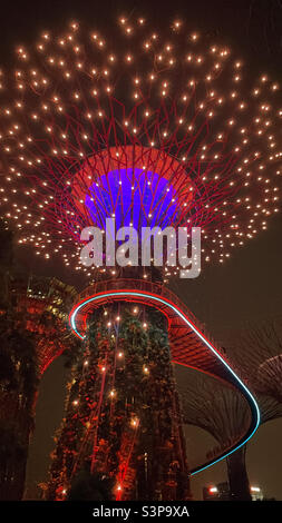 Super groove tree cluster at Singapore garden by the bay Stock Photo ...