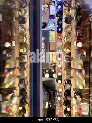 back bar bottles Stock Photo - Alamy