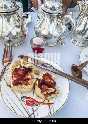 Afternoon tea, Grand hotel, Brighton Stock Photo - Alamy