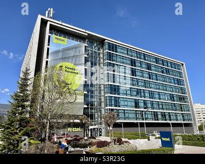 Yettel headquarters in Business Park Sofia. Yettel is the new name of ...