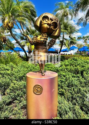 50th Anniversary statue of Edna Mode from The Incredibles at Hollywood ...