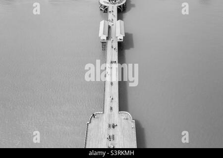 Penarth pier from above Stock Photo - Alamy
