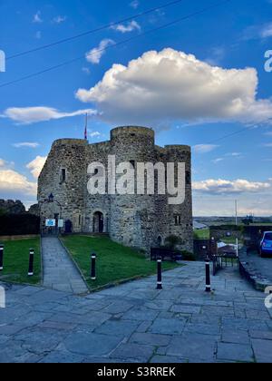 Rye castle with the 14th century Ypres Tower, in the front is the ...