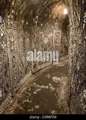 The shell grotto.. tunnels with the walls lined with millions of shells ...