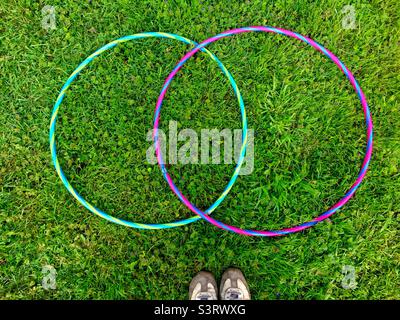 Venn Diagram of Intersecting Circles Stock Photo - Alamy
