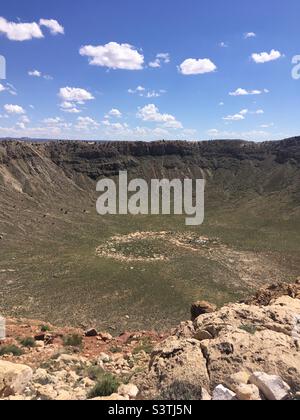 Meteor Crater at Barringer Space Museum in Winslow, AZ Stock Photo - Alamy