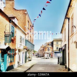 Shops in the High Street, Wimborne Minster, Dorset Stock Photo - Alamy